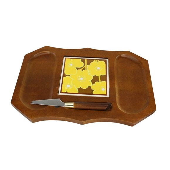imperial | Dining | Hostess Server Walnut Deluxe Imperial W Box Vintage ...